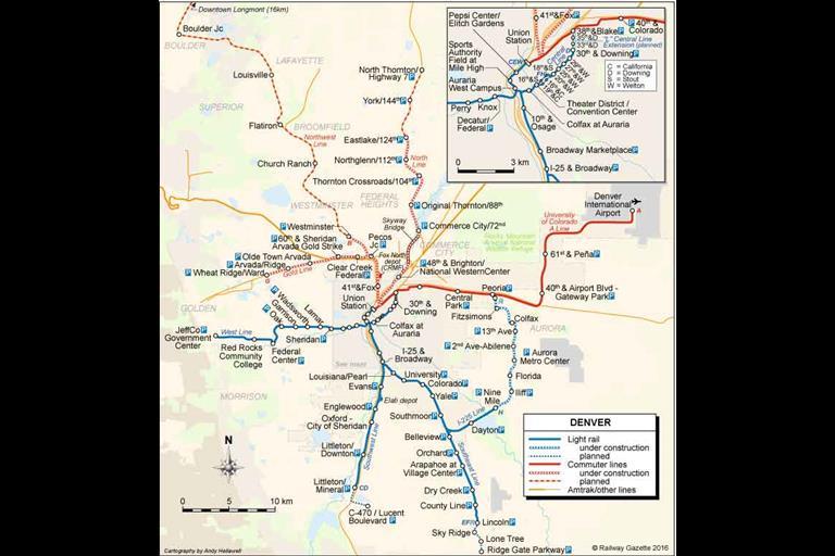 Denver inaugurates tangential R Line | Metro Report International ...